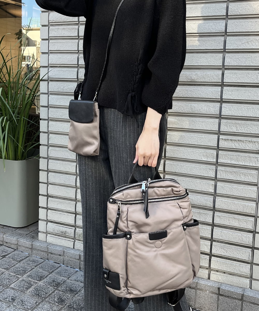 ミニショルダー付リュック(バックパック・リュック) | al'aise ミニショルダー付リュック(バックパック・リュック) | al'aise